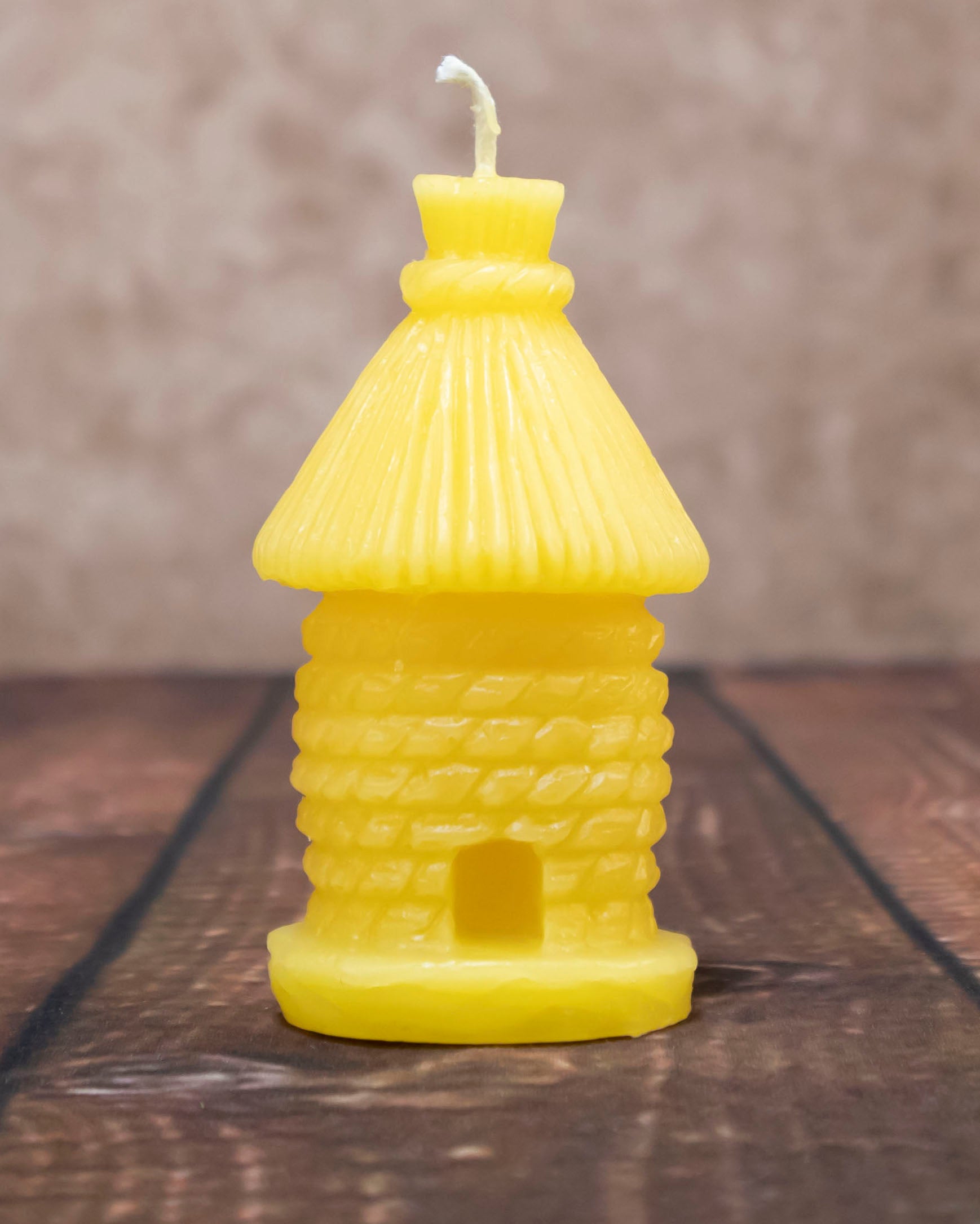 Beehive Haystack Skep Candle 100% Pure Beeswax