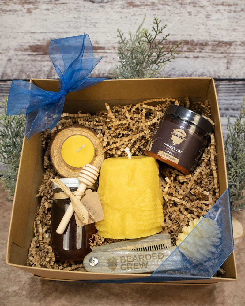 Gift Box for Him featuring Beard Balm made with beeswax